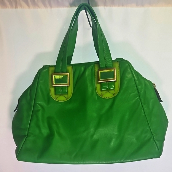 Meredith Wendell | Bags | Meredith Wendell Green Leather Handbag | Poshmark